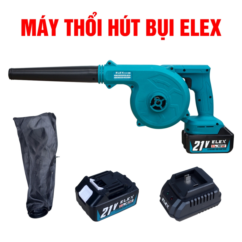 Thân Máy Thổi Bụi ELEX 21V, Thân Máy Thổi Dùng Pin - Chân Pin Phổ Thông ...