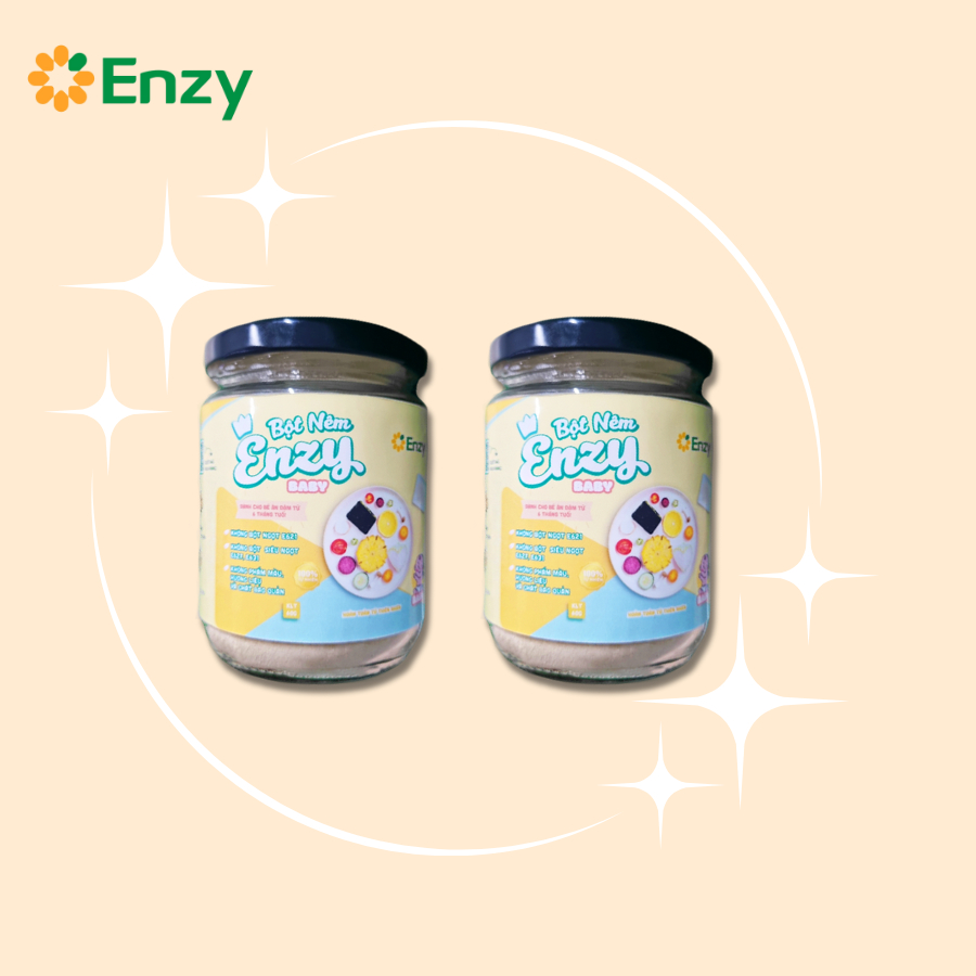 Hạt Nêm Ăn Dặm, Thuần Thực Vật, Không Bột Ngọt Enzy Food 2 Hũ x 110gr ...