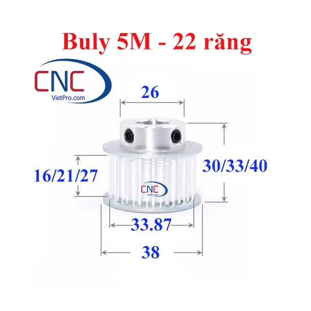 Buly 5m 22 răng Buly đai răng 5M22 lỗ trục tùy chọn | Shopee Việt Nam