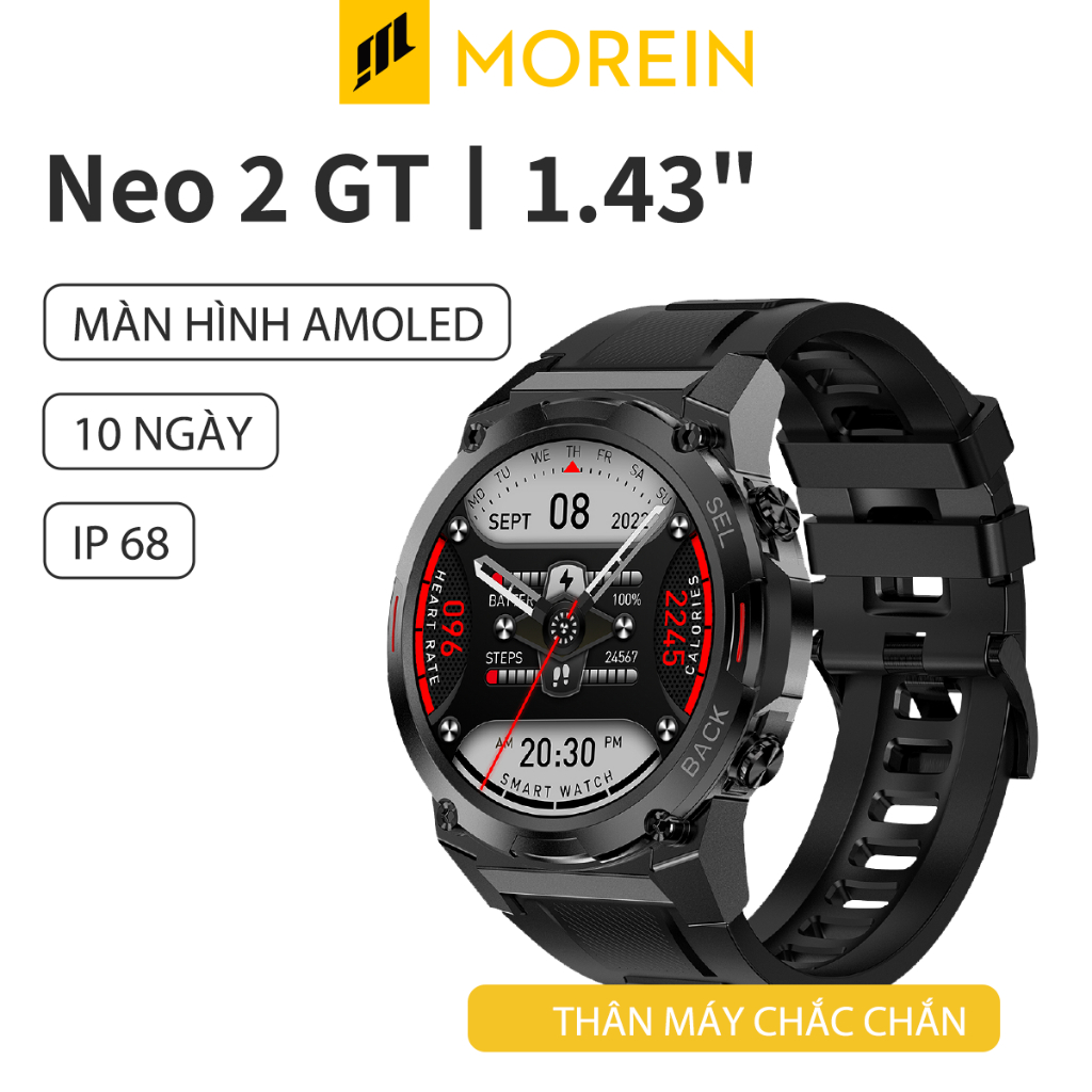 Morein Đồng Hồ Thông Minh Thể Thao Theo Dõi Nhịp Tim, Đo Đường Huyết ...