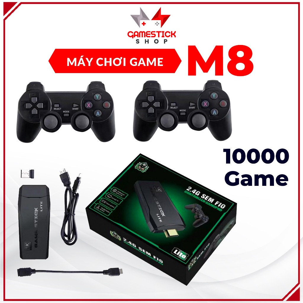 Máy chơi game cầm tay Stick V2 Pro M8 64GB, kết nối không dây, trải ...
