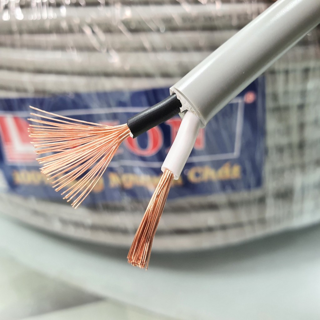 Dây cáp điện tròn mềm 2 lõi 2x2.5 VVCm Lion DAPHACO (giá bán cho 1 mét ...