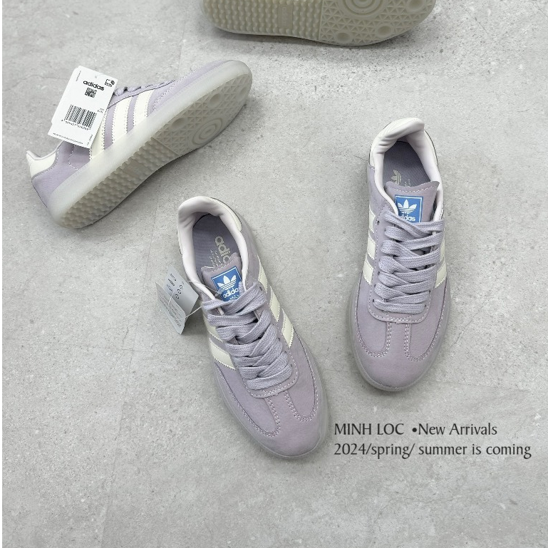 Giày thể thao nữ Adidas Samba màu Tím Pasel FUll pk 2024 MINHLOCPK ...