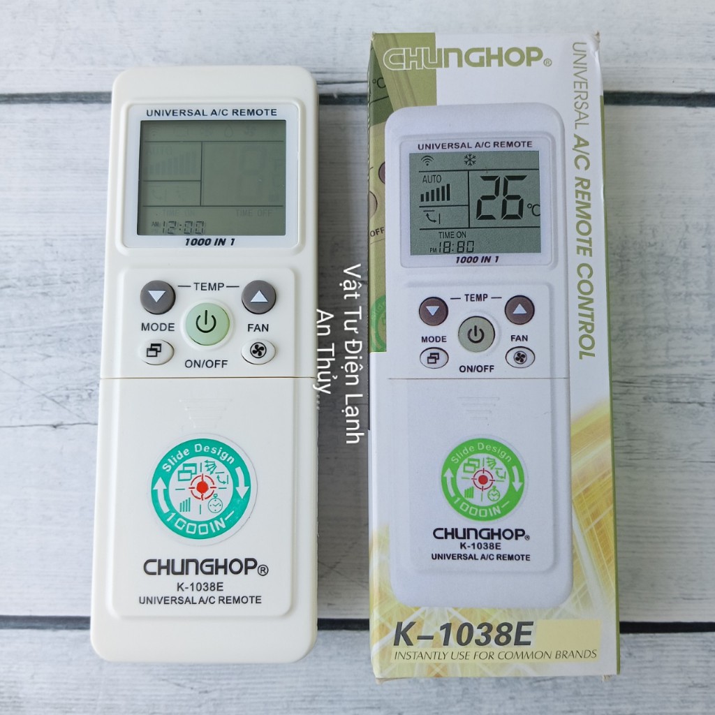 Remote máy lạnh đa năng trượt CHUNGHOP 1038 | Shopee Việt Nam