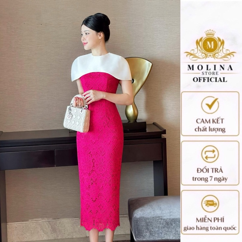 Đầm Body Ren hoa PEONY thiết kế Molina ôm body chất liệu ren cao cấp ...