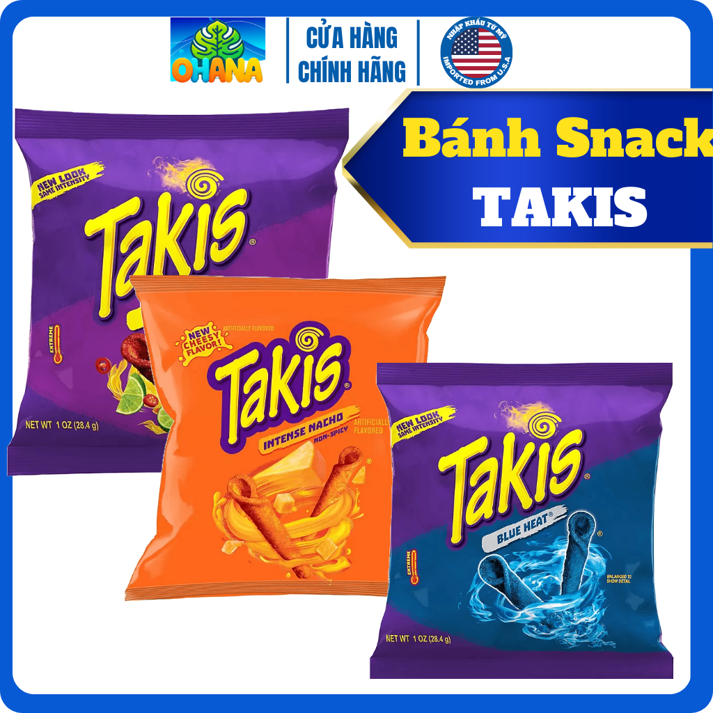 Bánh Snack Chips Mỹ Takis - Rolled Tortilla Chips Takis 28g | Shopee ...