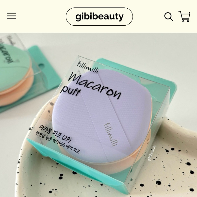 Bông mút tán nền FILLIWILLI Macaron Puff - Set 2 cái | Shopee Việt Nam