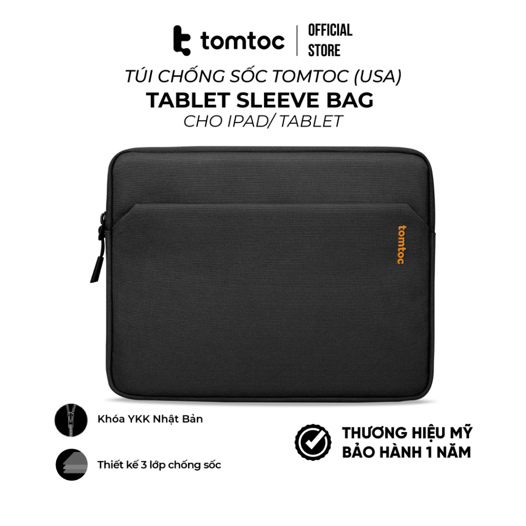 Túi Tomtoc (USA) Tablet Sleeve Bag cho iPad Pro 11/ 12.9 - A18 Hàng ...