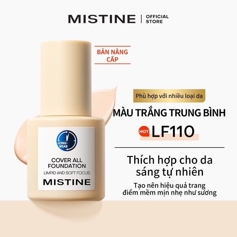 [MISTINE] Kem Nền Dưỡng Ẩm Mistine Dạng Lỏng 30g Che Phủ Khuyết Điểm Làm Kiềm Dầu Không Xuống ...