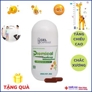 CALCI PREMICAL Softcap VIÊN UỐNG BỔ SUNG CALCI- LỌ 60 VIÊN - calci nano ...