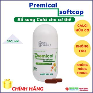 CALCI PREMICAL Softcap VIÊN UỐNG BỔ SUNG CALCI- LỌ 60 VIÊN - calci nano ...