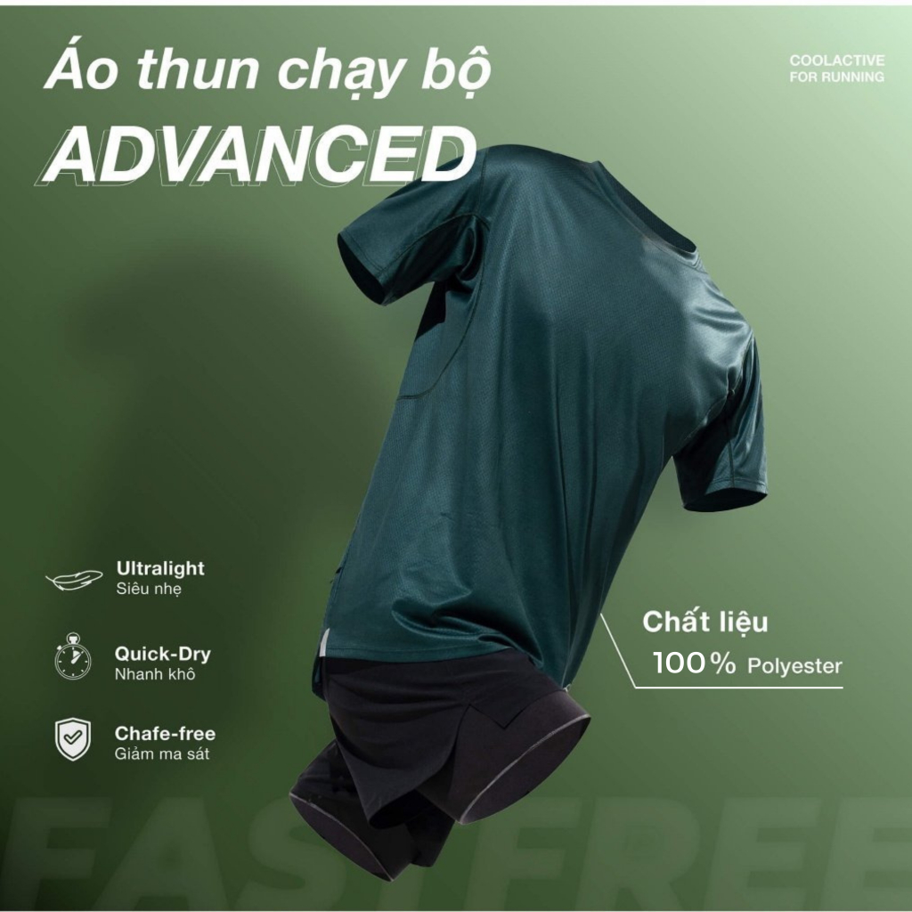 Áo thun chạy bộ Advanced Fast & Free II - Thương hiệu Coolmate | Shopee ...