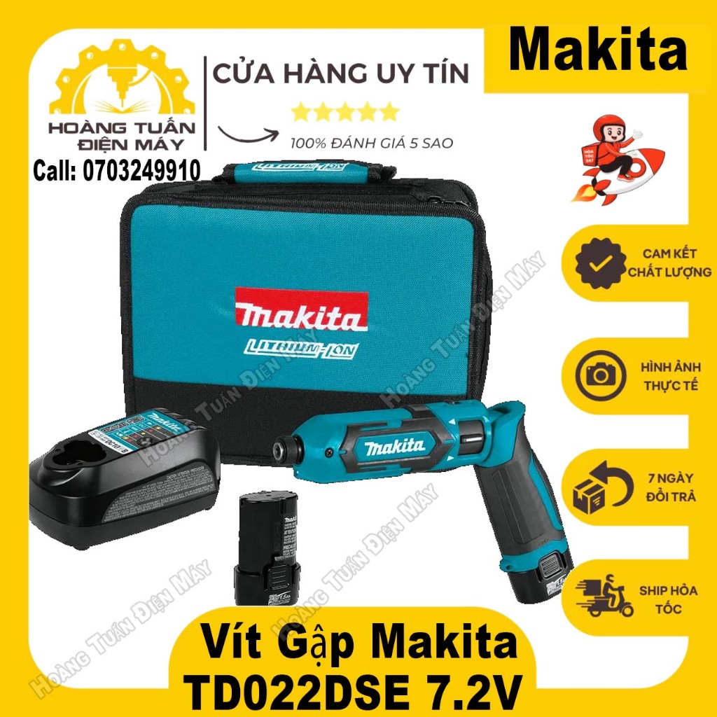 Vít Gập Makita TD022DSE 7.2V Chính Hãng-Hoàng Tuấn Điện Máy | Shopee Việt Nam