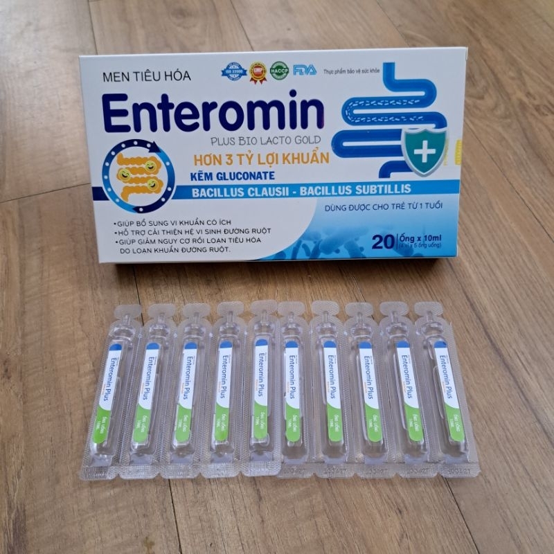 Men tiêu hóa ENTEROMIN PLUS BIOLACTO GOLD ZINC BỔ SUNG LỢI KHUẨN, TIÊU ...