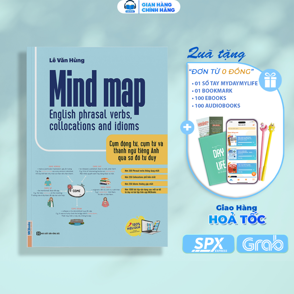 Sách - MindMap English Phrasal Verbs, Collocations and Idioms - Cụm ...