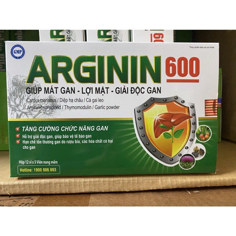 Bổ gan Arginin 600 mát gan, lợi mật, giải độc gan - Tốt cho người uống ...