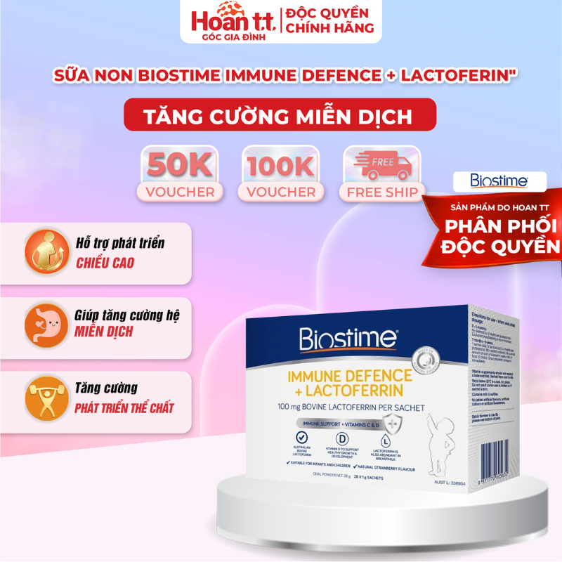 Sữa Non Tăng Sức Đề Kháng Cho Bé Biostime Immune Defence + Lactoferrin ...