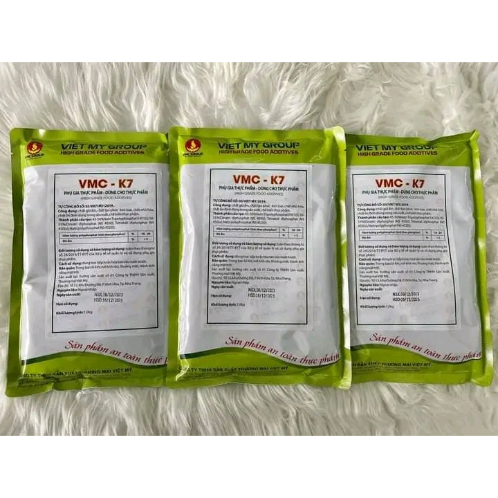 Phụ gia Tạo Dai Giòn Cao Cấp VMC K7 cho Giò, Chả, Nem chua, Xúc Xích ...