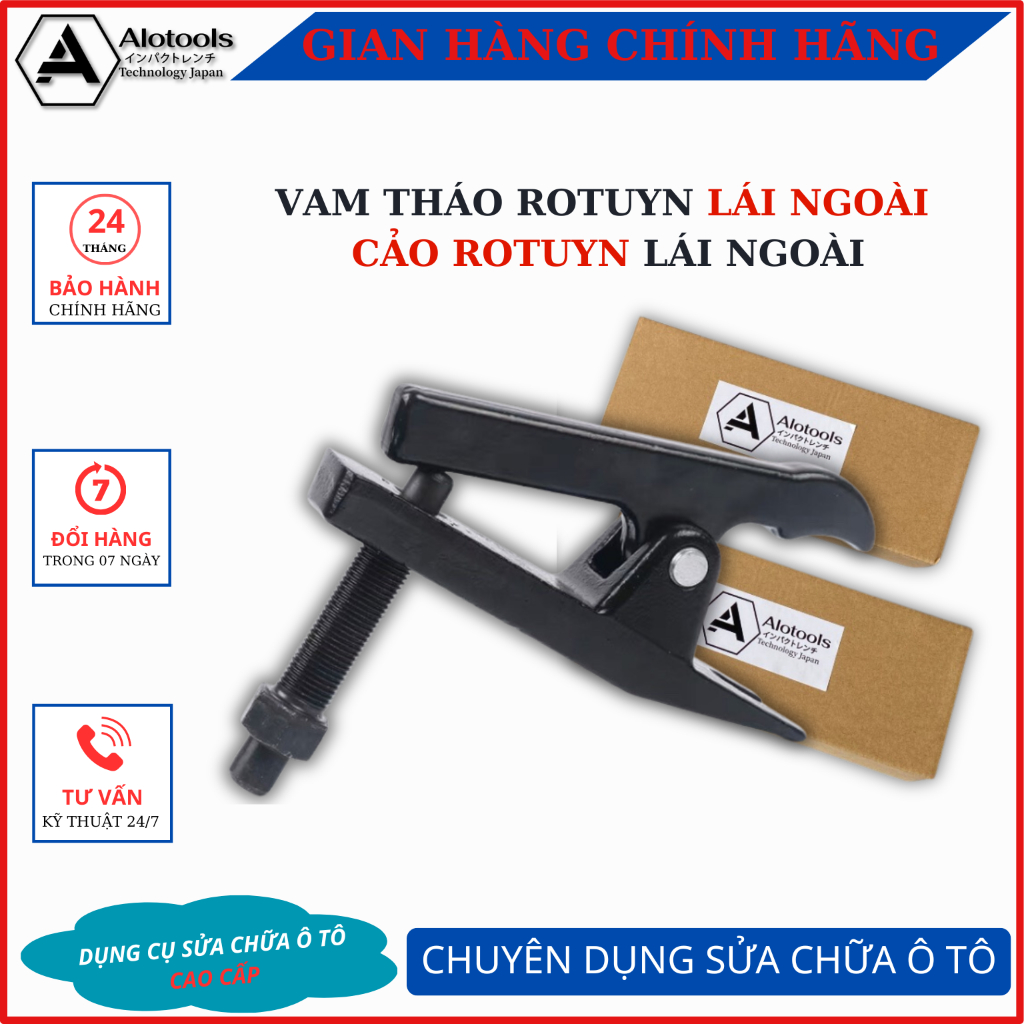 Vam rotuyn lái ngoài, cảo rotuyn kiểu nằm, mui mỏng kích thước tối đa ...