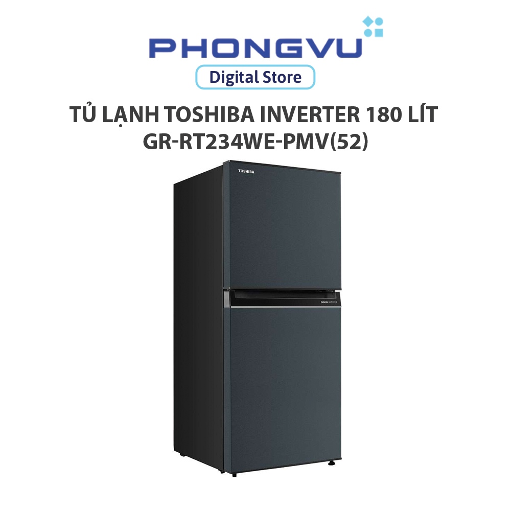 [Shopee - Lắp đặt 0Đ HN HCM] Tủ lạnh Toshiba Inverter 180 lít GR-RT234WE-PMV(52) - Bảo hành 24 ...