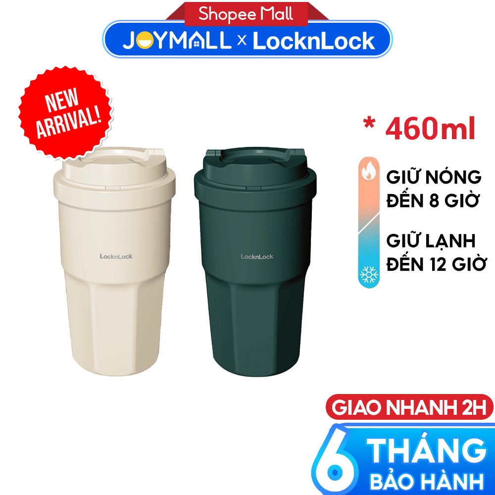 Ly giữ nhiệt LocknLock 460ml Coffee Tumbler LHC3329 - Hàng chính hãng, thép không gỉ 316L ...