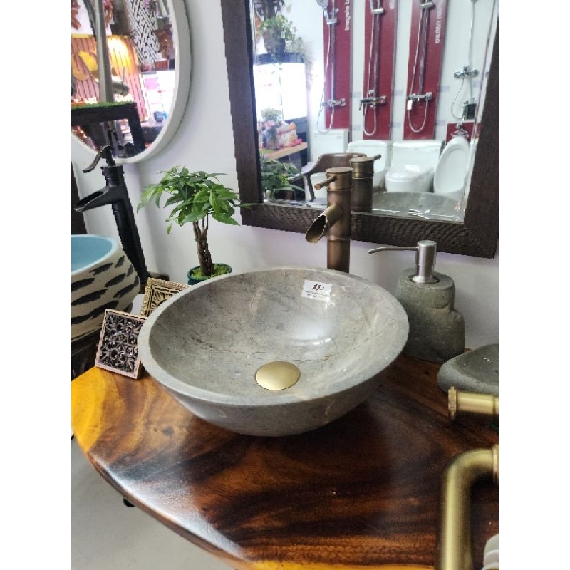 Lavabo đá tự nhiên, lavabo đặt bàn đá tự nhiên cao cấp | Shopee Việt Nam