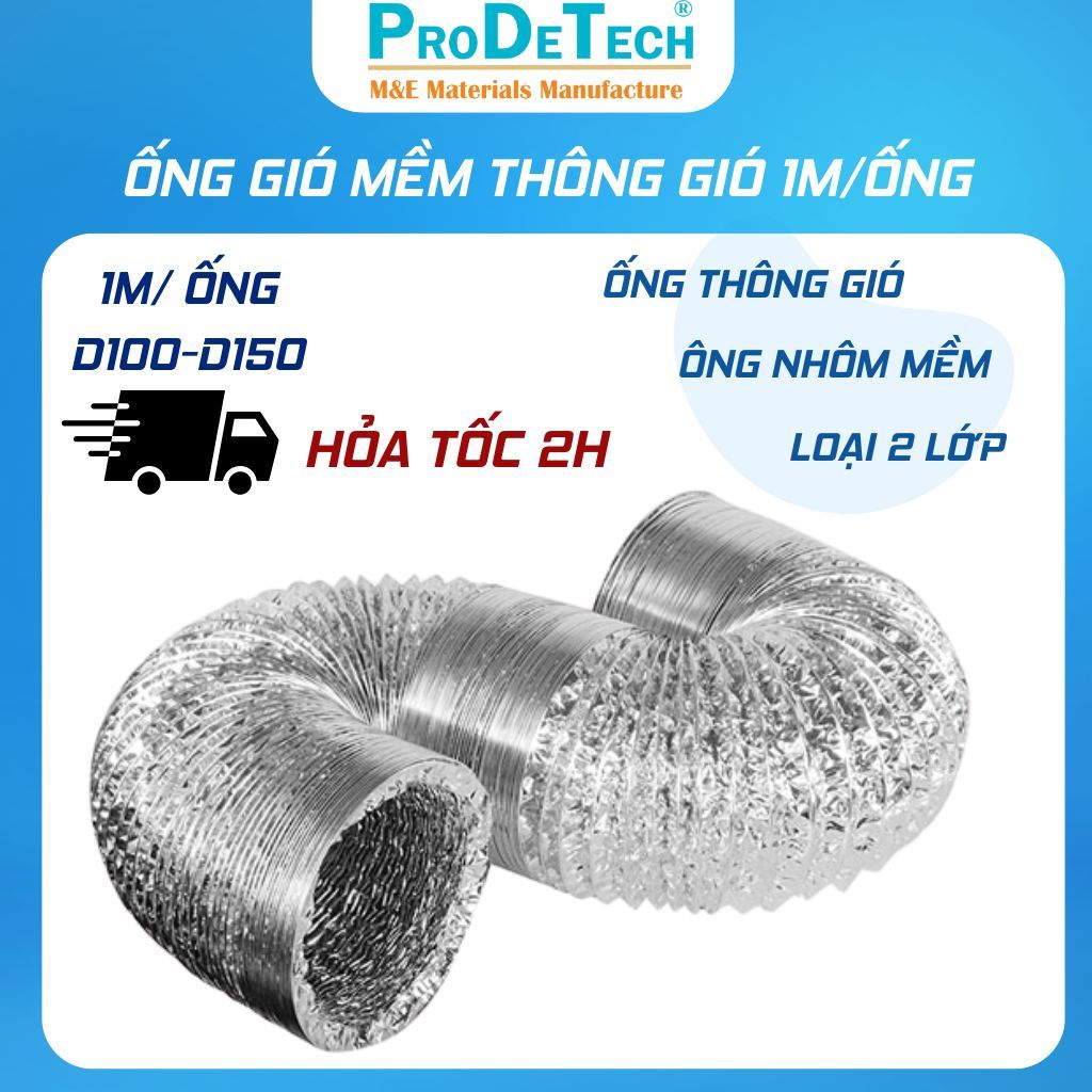 Ống gió mềm 3m D100-D200 hút mùi thông gió điều hòa 1m/ống | Shopee ...