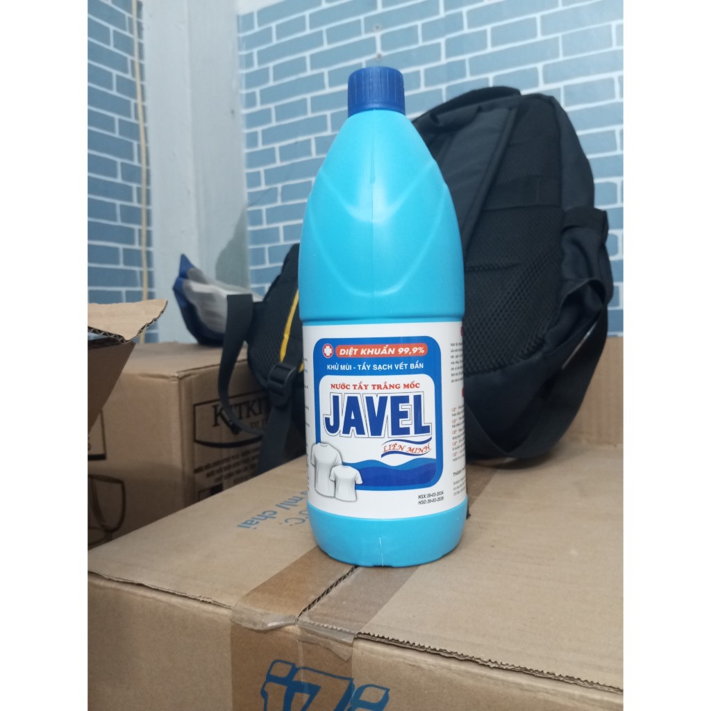 Nước tẩy trắng mốc quần áo Javel Liên Minh 1L | Shopee Việt Nam
