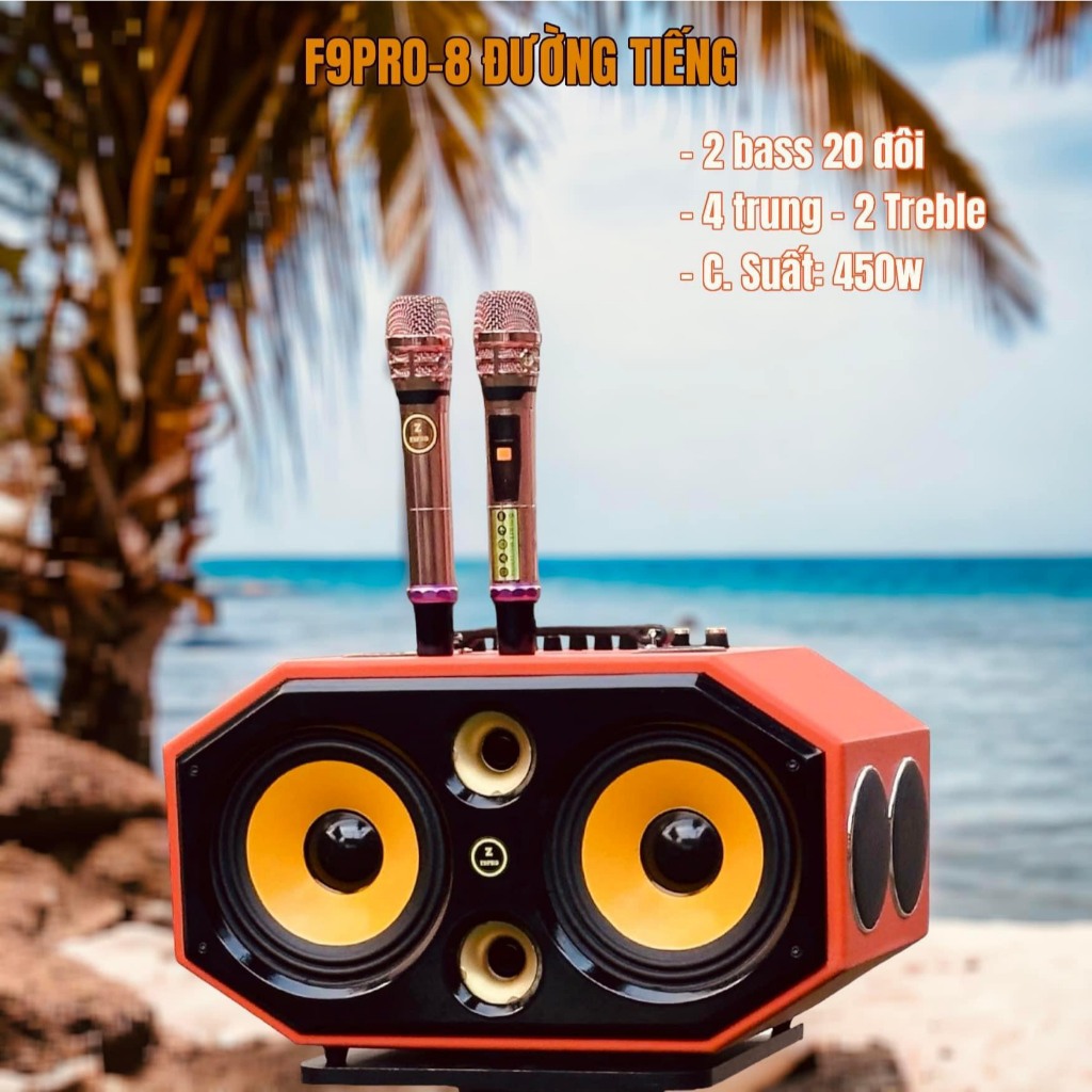 Loa Xách Tay JB F9 Pro - 8 Loa 8 Đường Tiếng, 2 Bass 20cm Cực Mạnh 4 ...