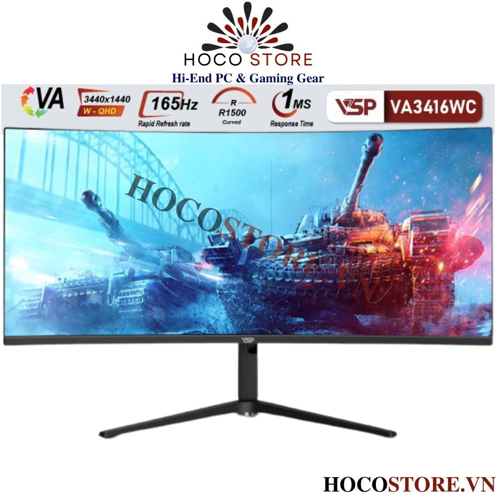 MÀN HÌNH CONG VSP VA3416WC 165HZ ULTRAWIDE GAMING l Hoco Store PC | Shopee Việt Nam