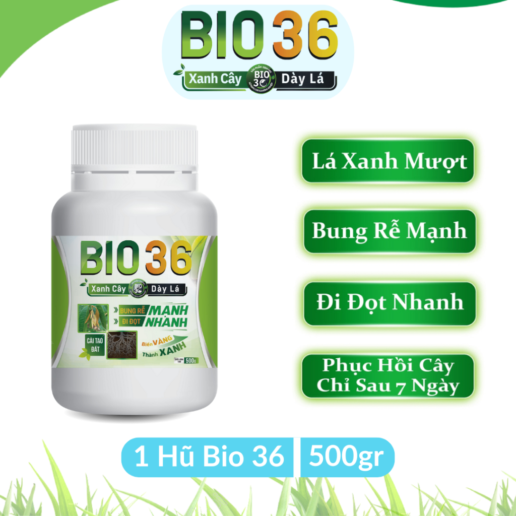 Bio 36 Siêu Kích Rễ - Bung Rễ Mạnh Đi Đọt Nhanh (Bio36 Hũ 500g) | Shopee Việt Nam
