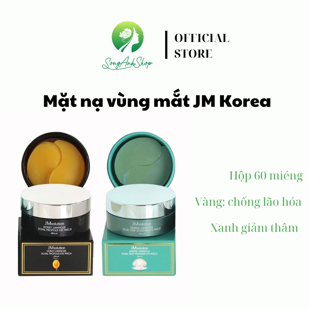 Mặt Nạ Mắt Giảm thâm, Ngừa Lão Hóa JM Solution Eye Patch 60 miếng ...
