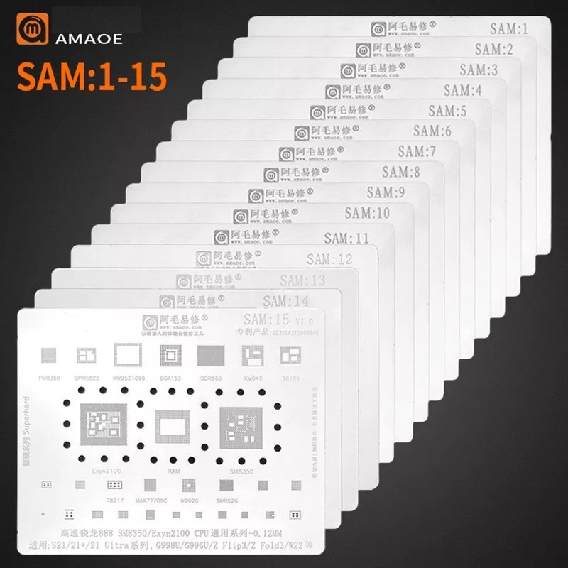Vỉ làm chân ic các dòng Samsung hãng Amaoe SAM1-SAM17 | Shopee Việt Nam