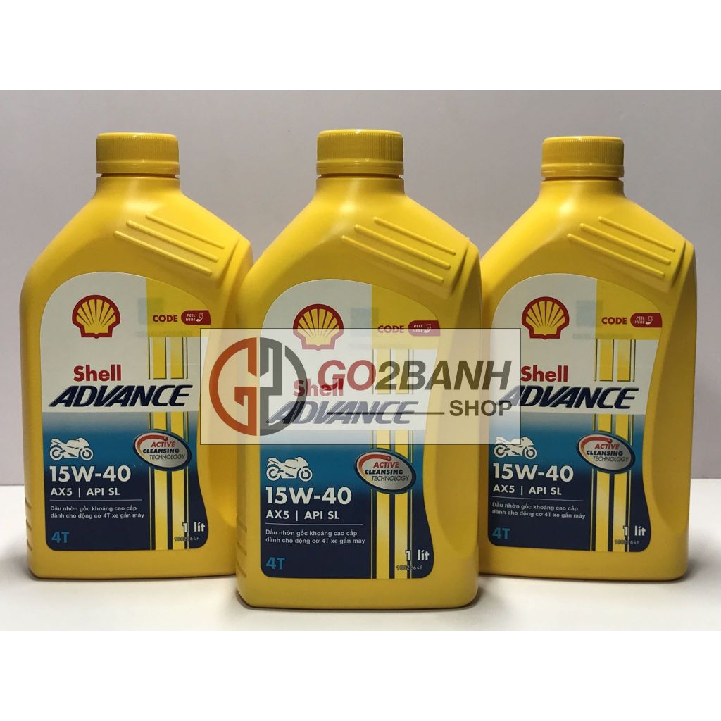 Nhớt Shell Advance Ax5 15W40 xe số | Shopee Việt Nam