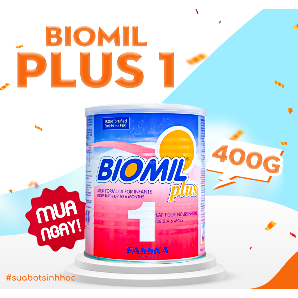 Sữa bột sinh học Biomil Plus 1 nhập khẩu Pháp cho trẻ sơ sinh 400g ...