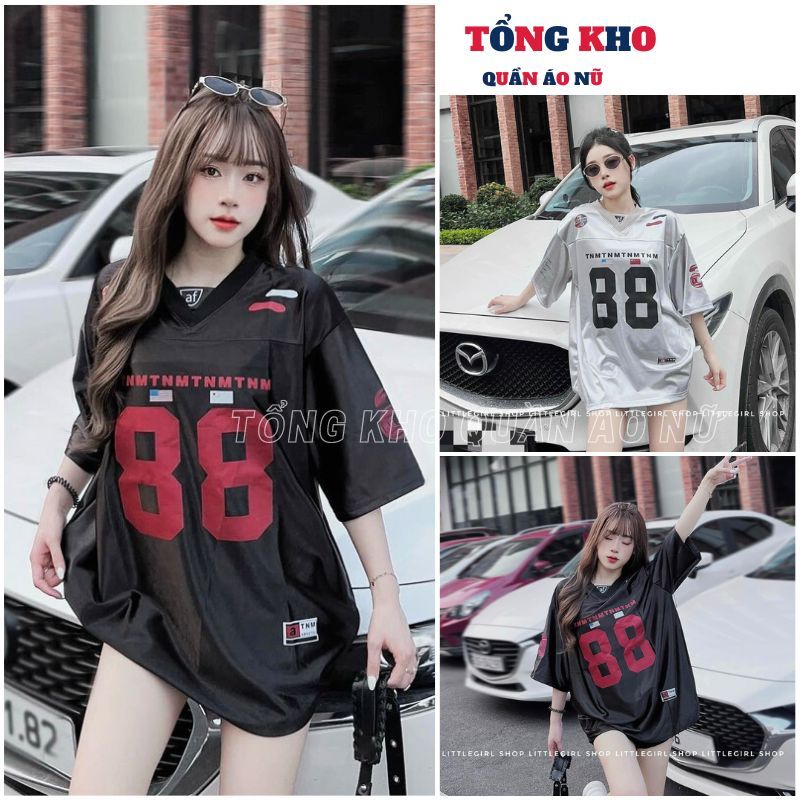 Áo phông nữ, áo thun, áo chữ số 88 vải cotton 2c co giãn thoáng mát ...