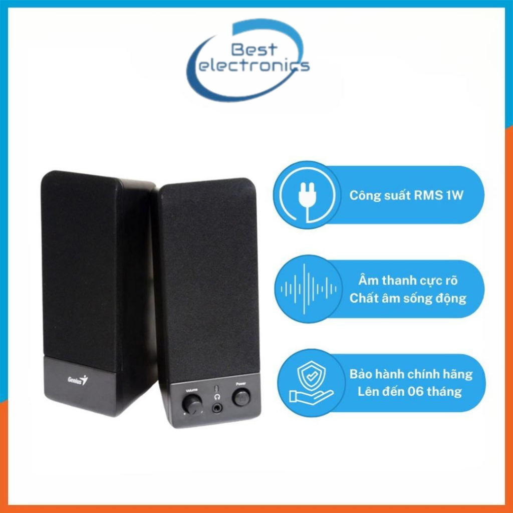 Loa Vi Tính Mini Genius SP-S110 - Nhỏ Gọn, Âm Thanh Sống Động - Bảo ...