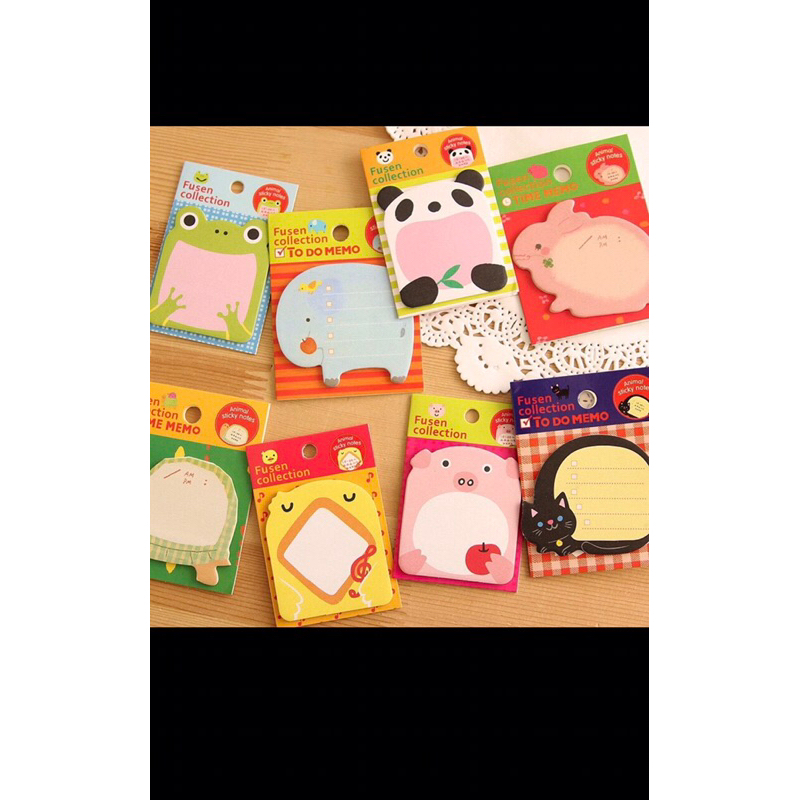 Giấy note cute, giấy ghi chú cho học sinh và văn phòng, sticker Fusen ...