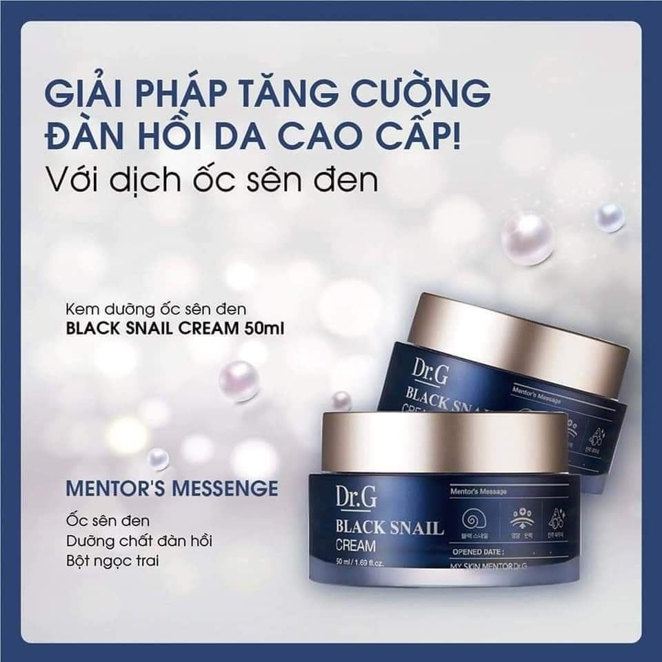 Kem dưỡng ốc sên DR.G Black Snail Cream 50ml | Shopee Việt Nam
