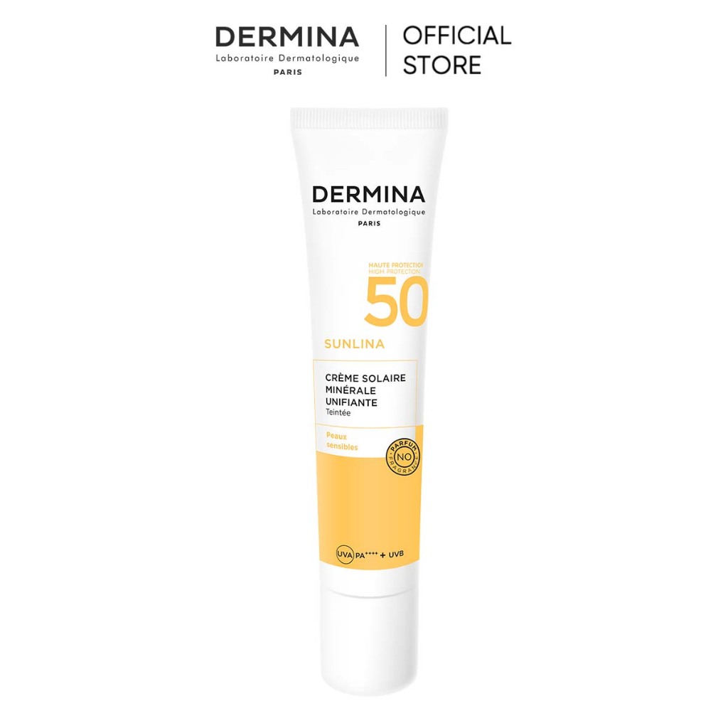 Kem chống nắng nâng tone Dermina Sunlina Unifying Mineral Sun Cream ...