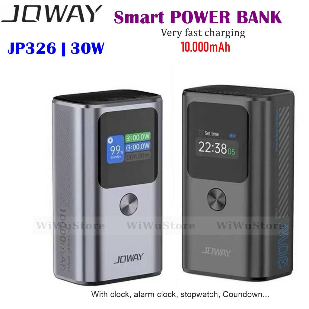 JOWAY JP326 - Pin dự phòng 10.000mAh sạc nhanh 30W nhỏ gọn tích hợp ...