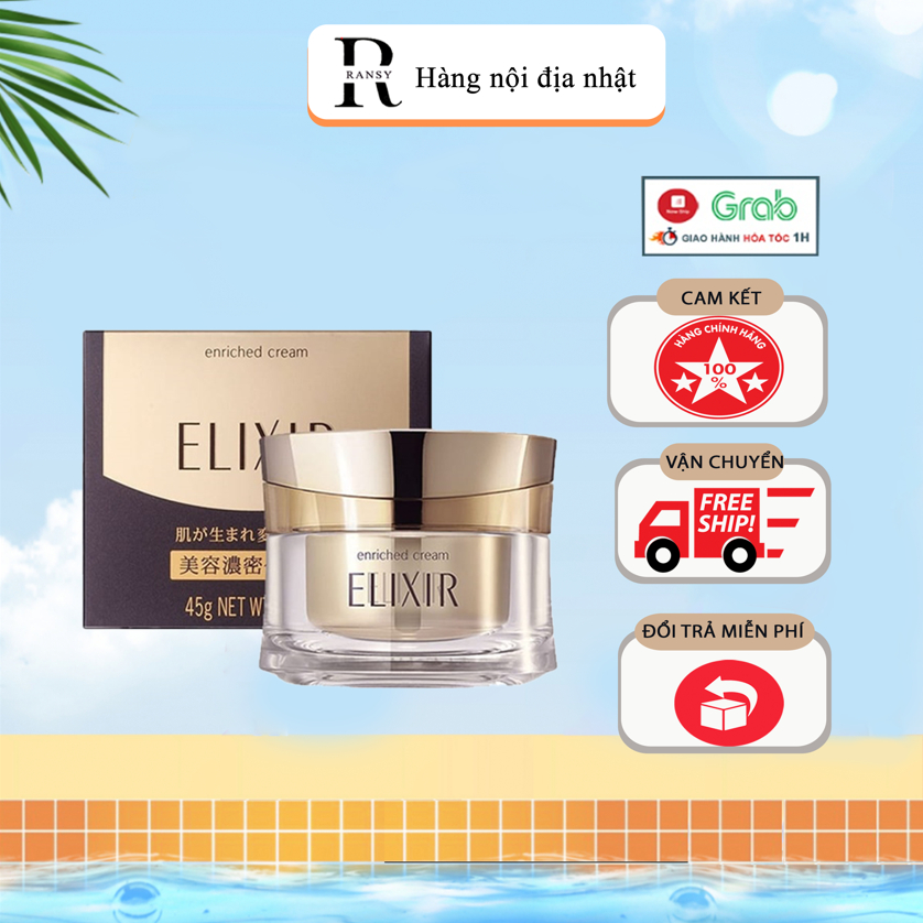 Kem dưỡng da ban đêm Elixir Enriched Cream Shiseido 45g ( Nội Địa Nhật Bản ) | Shopee Việt Nam