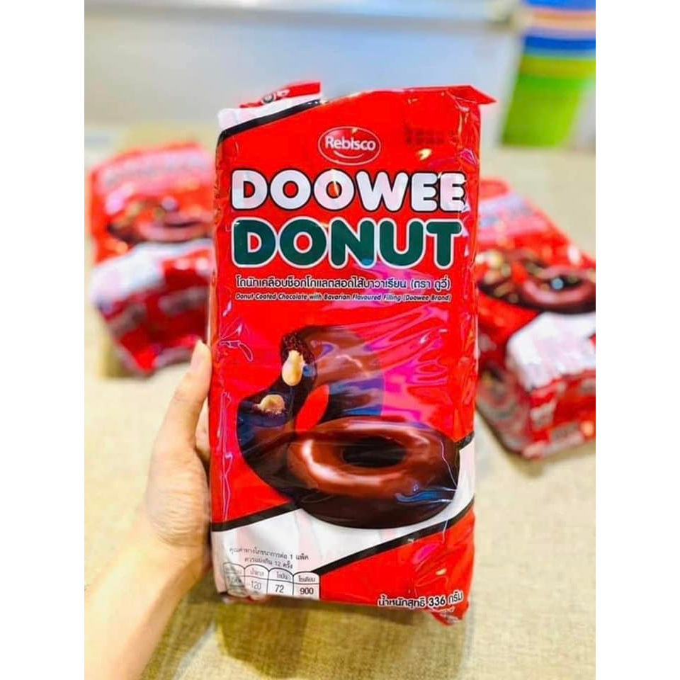 Bánh Doowee Donut socola thơm mềm xốp 1 gói 12 chiếc | Shopee Việt Nam