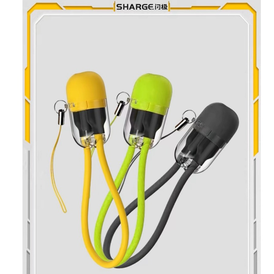Cáp ngắn 20cm, sạc nhanh Phone -Hãng Sharge, tuỳ chỉnh đầu cáp Type C ...