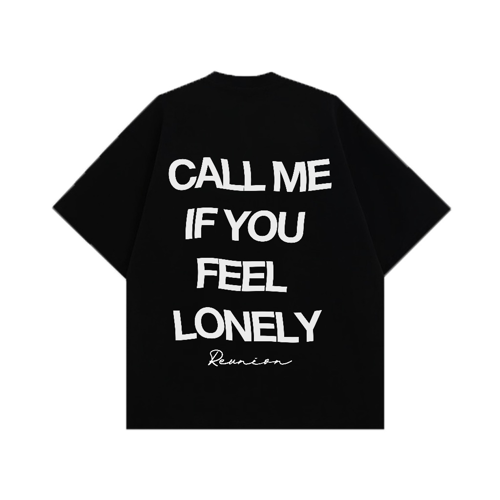 Áo Thun REUNION CALL-ME Đen / Trắng - REUNION CALL-ME Tshirt Tay Lỡ ...