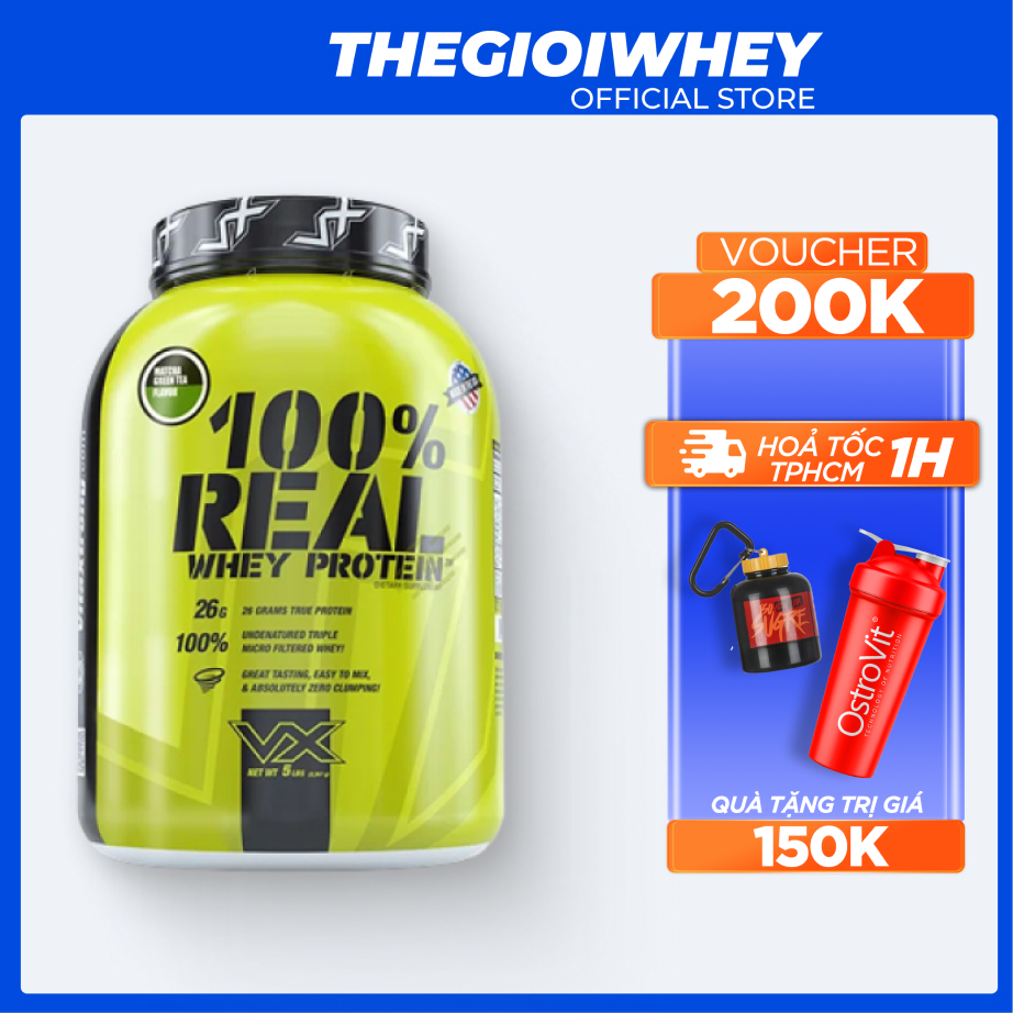 VitaXtrong REAL WHEY Protein 5lbs (2kg3), Whey Protein Sữa Tăng Cơ Cho ...