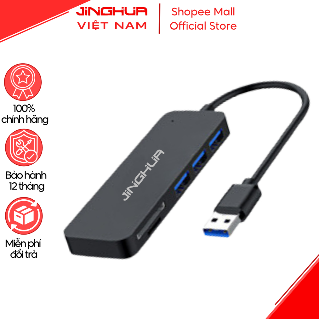 Hub Chia Cổng USB JINGHUA JH-Z300, Mở Rộng Kết Nối Đa Năng, 3 Cổng USB ...
