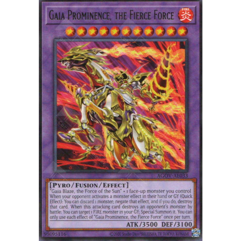 AGOV-AE033 Gaia Prominence, the Fierce Force (R) | Shopee Việt Nam