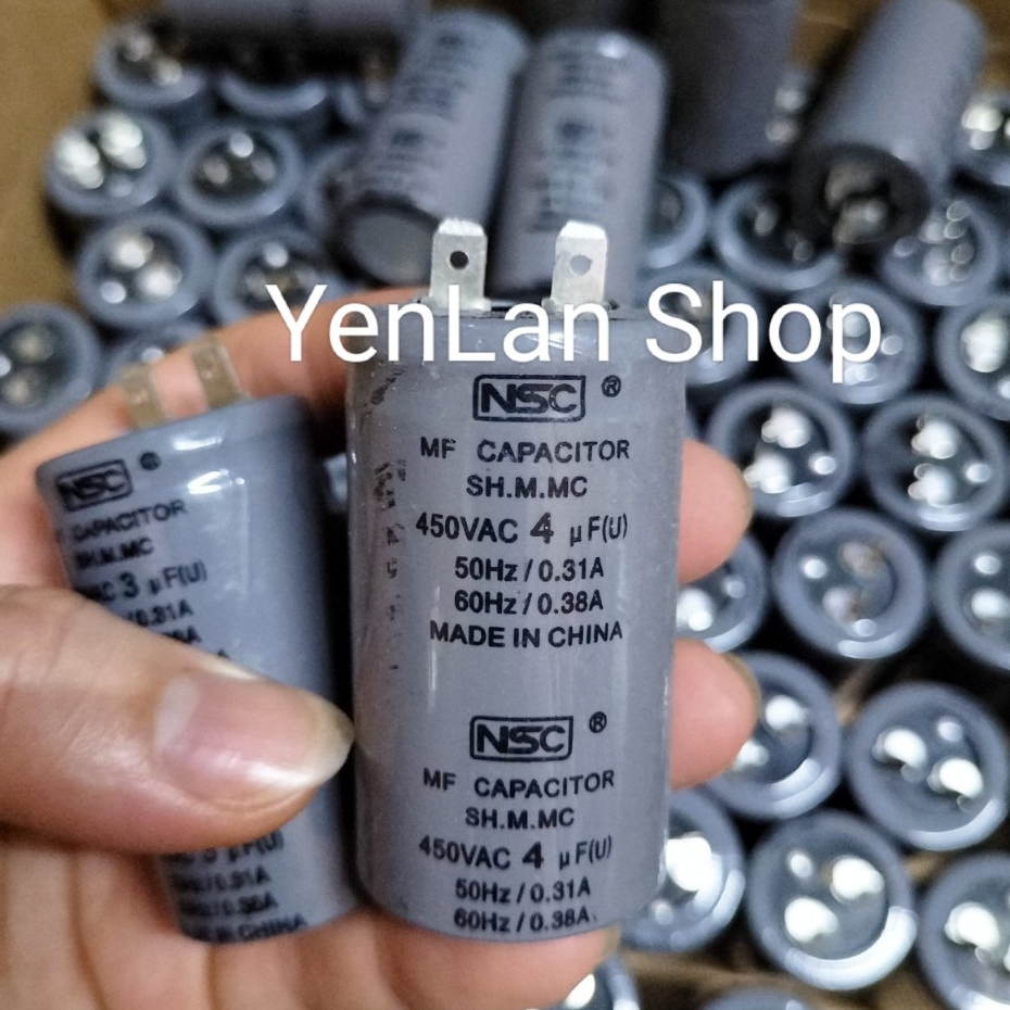 (Tụ dầu ) tụ điện tròn 2uf ;2,5uf; 3 uf; 4 uf ; 5 uf dùng thay thế cho quạt điên, máy bơm ...