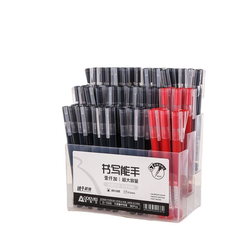 Combo 10 bút gel ruột to vỏ trong suốt nét 0.5mm, bút gel Aodemei 1005 ...